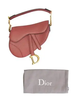 FWRD RENEW Dior Mini Saddle Bag - Red