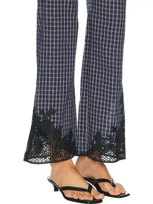 Christopher Esber Maya Embroidered Handkerchief Trouser - Inked Check