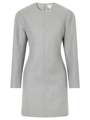 Bottega Veneta Wool Knee-length Dress - Gray