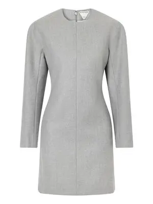 Bottega Veneta Wool Knee-length Dress - Gray