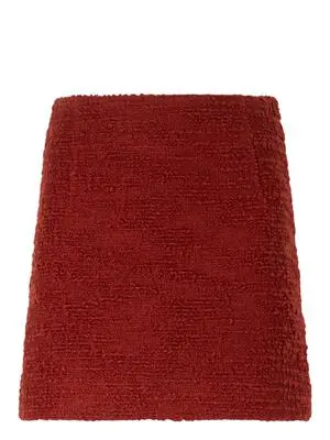 LIBEROWE Vera Tweed Mini Skirt - Red