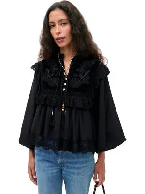 RIXO RIXO Lilly Embroidery Blouse