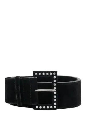 Rixo Eileen Embellished Belt - Black