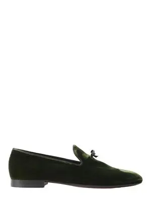 TOM FORD Scott Velvet Loafers - Green