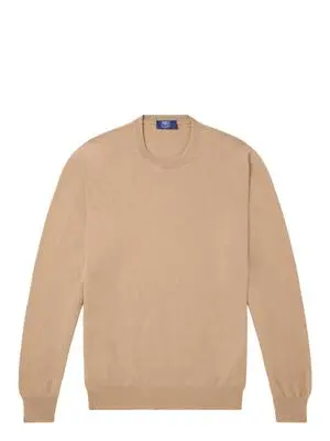 Fedeli Argentina" Baby Cashmere Crewneck Sweater - Neutrals