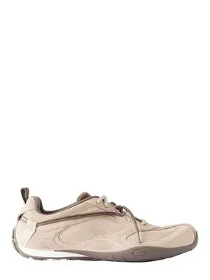 Balenciaga Radar Suede Sneakers - Beige