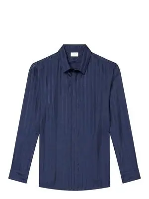 Saint Laurent Striped Jacquard Shirt - Blue