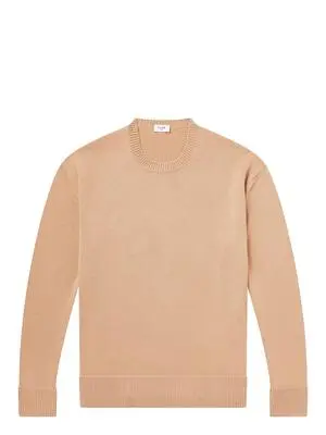 CELINE CELINE Brown 100% Cashmere Crew Neck Sweater