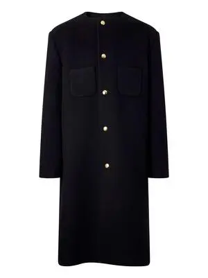 Celine Chasseur Cashmere Coat - Black