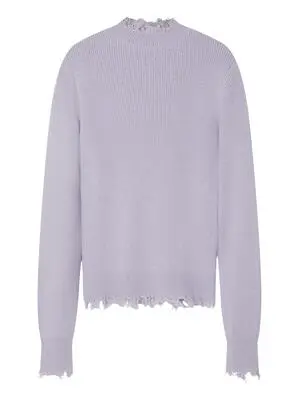 LA GRANNI Name' X Gabriele Alpaca Torn Jumper - Purple