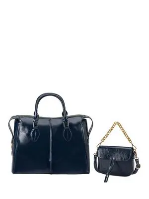 MKF COLLECTION - J'OMOR Yareli Tote Bag And Mini Bag Set - Blue