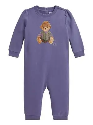 Polo Ralph Lauren Polo Bear Print Romper - Purple