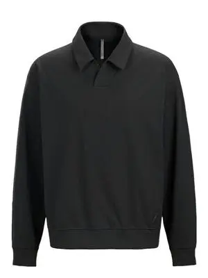 Veilance Veilance Consola Fleece Midlayer With Rugby Collar Black