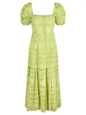 Charo Ruiz Ibiza Short Sleeve Dress - Lime