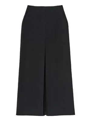 Auralee Slit Midi Skirt - Black