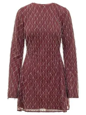ROTATE BY BIRGER CHRISTENSEN Sequined Mini Dress - Red