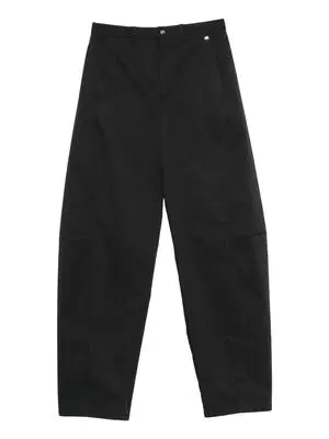Herno Sculptural Paneled Trousers With Metallic Waistband Detail - Black