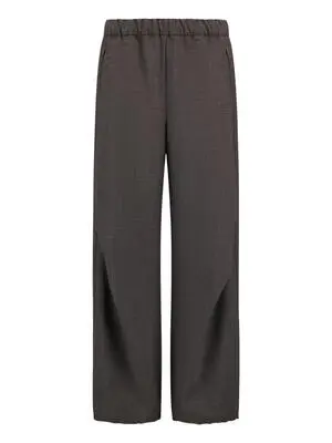 Herno Drawstring Straight-leg Trousers - Grey