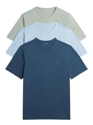 Tommy Hilfiger 3 Pack Short Sleeve T-shirts - Blue
