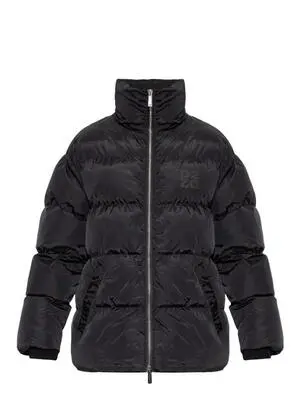 Dsquared2 Long-sleeved Padded Jacket With Logo - Black