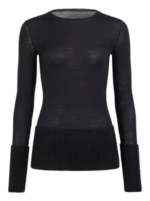 Alaïa ALAÏA Long-Sleeved Sweater Black