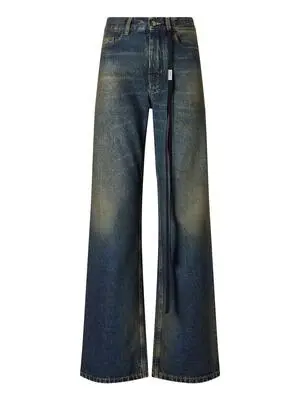 ANN DEMEULEMEESTER Genoveva Wide-leg Jeans - Navy