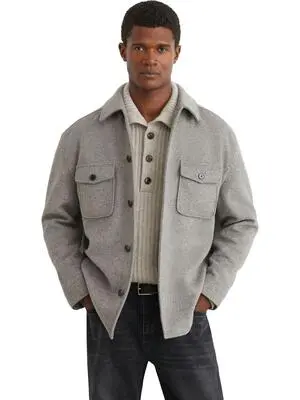 REISS Liam Shirt - Soft Grey