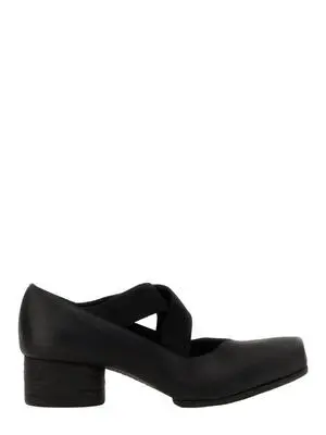 UMA WANG Mid Heel Ballerina Flats - Black