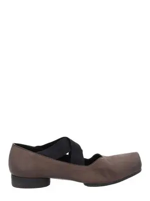 UMA WANG Leather Ballerina Flats - Brown