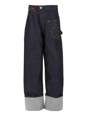 JW Anderson J.W. Anderson Twisted Turn-Up Workwear Jeans Blue