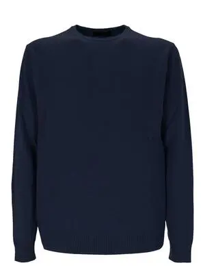 DANIELE FIESOLI Long-sleeved Knitted Pullover - Blue