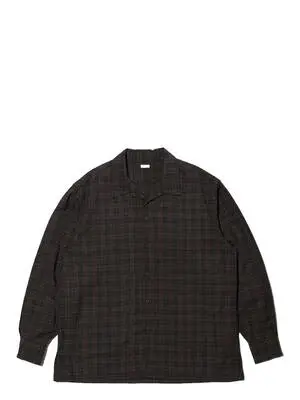 A.PRESSE Plaid Shirt - Brown