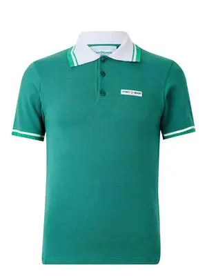CASABLANCA Contrasttrim Shortsleeve Polo Shirt