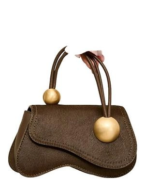 Cult Gaia Kazia Top Handle Bag - Dark Java