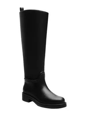 STUART WEITZMAN Celia Leather Knee High Boots - Black