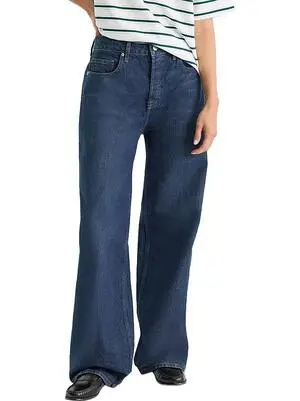 Good American High Rise Wide Leg Jeans - Indigo