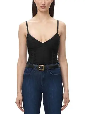 Herve Leger The Laura V Neck Bandage Top - Black
