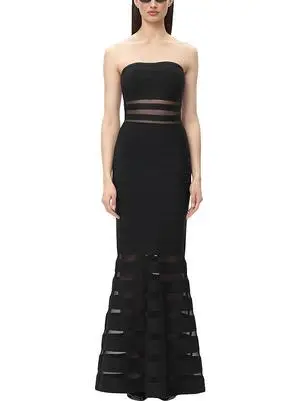 HERVE LEGER Herve Leger The Kate Sheer Inset Bandage Gown
