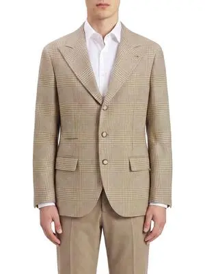 Brunello Cucinelli Plaid Blazer - Camel