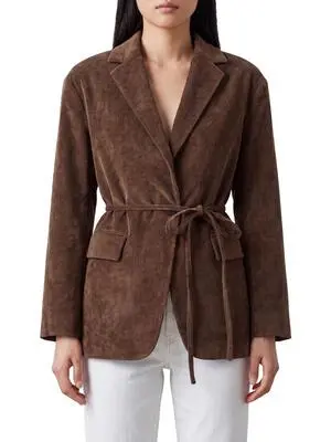 Brunello Cucinelli Belted Blazer - Brown