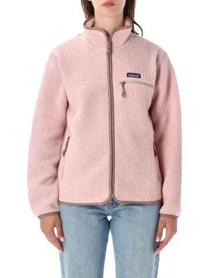 Patagonia Retro High-neck Zip-up Fleece Jacket - Pink