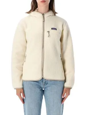 Patagonia Retro Hooded Fleece Jacket - Beige