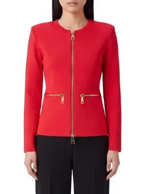Elisabetta Franchi Viscose Cardigan - Red