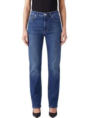 Dolce & Gabbana High-waisted Straight Leg Jeans - Denim