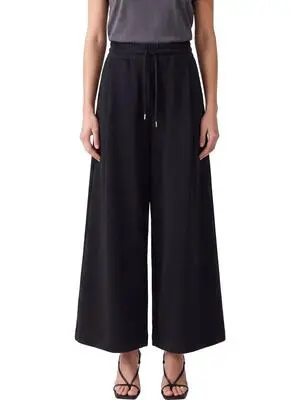 Dries Van Noten High-waisted Wide-leg Cotton Jogging Trousers - Black