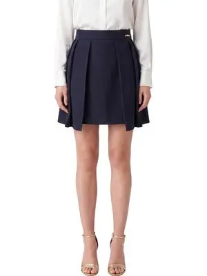 ELISABETTA FRANCHI Elisabetta Franchi High-Waisted Pleated Mini Skirt