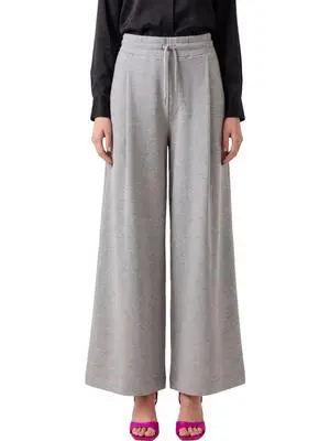 DRIES VAN NOTEN Dries Van Noten High-Waisted Wide-Leg Cotton Jogging Trousers