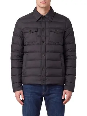 Herno HERNO Short Quilted Nylon Puffer Jacket Charcoal