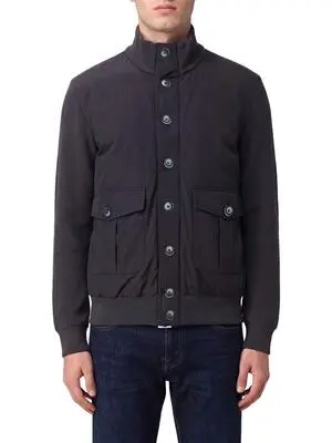HERNO Herno Cotton Bomber Jacket With High Neck And Button Closure