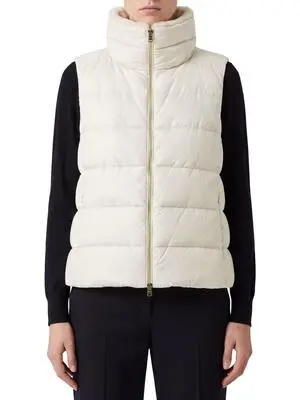 HERNO Herno Water-Repellent Padded Polyester Gilet With High Neck And Zip